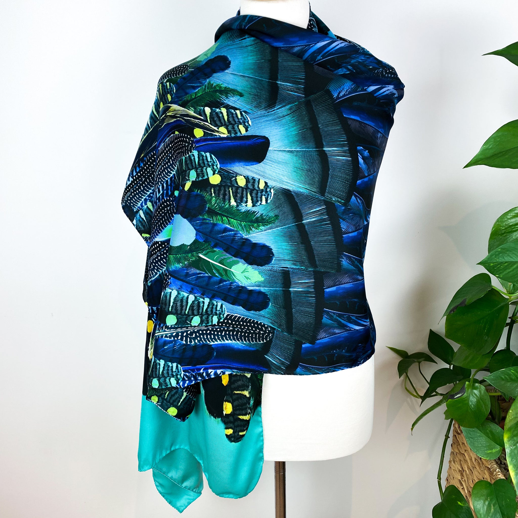 Massimo Ravinale Wrap Style Silk Scarf