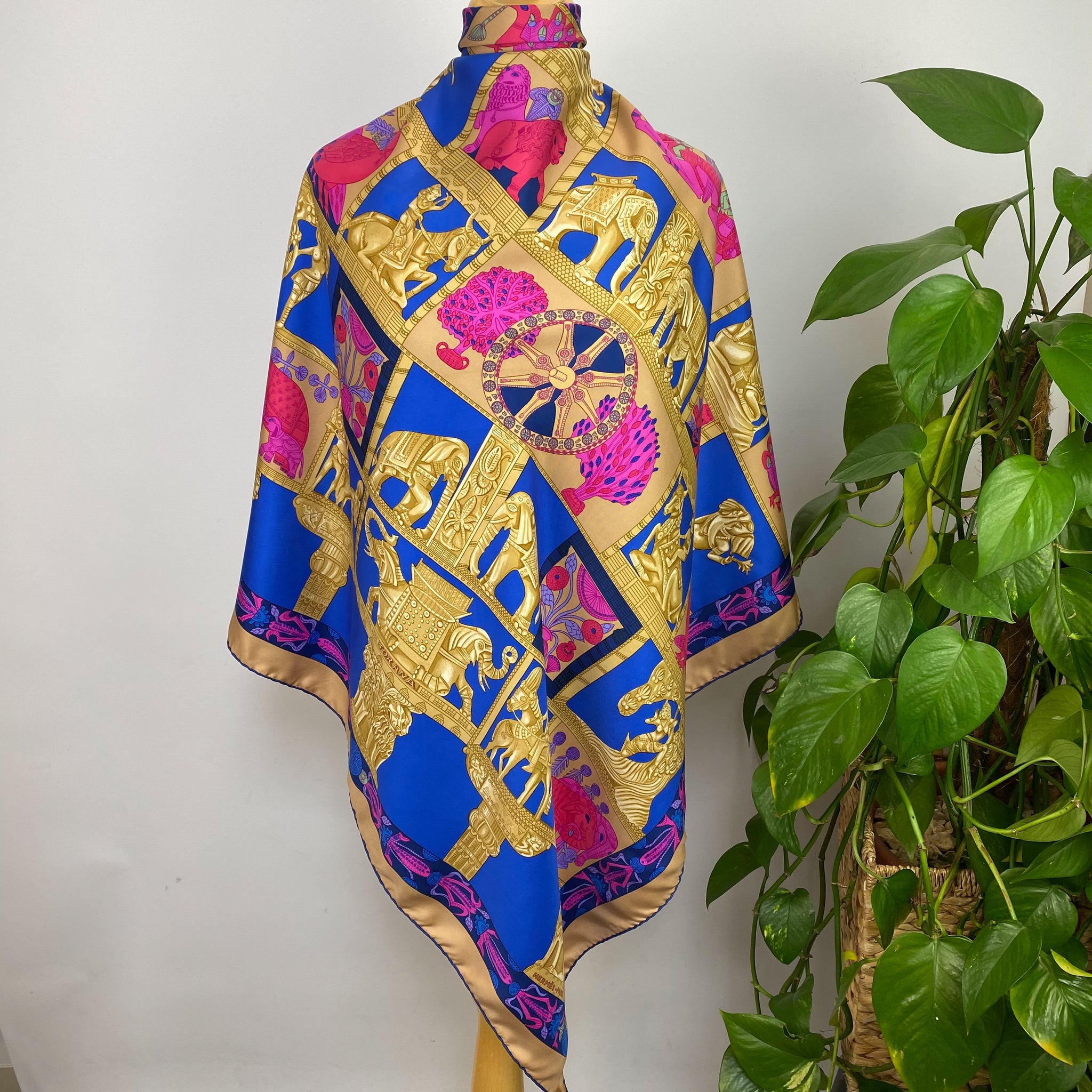 Boxed Hermes Torana Designer Silk Scarf