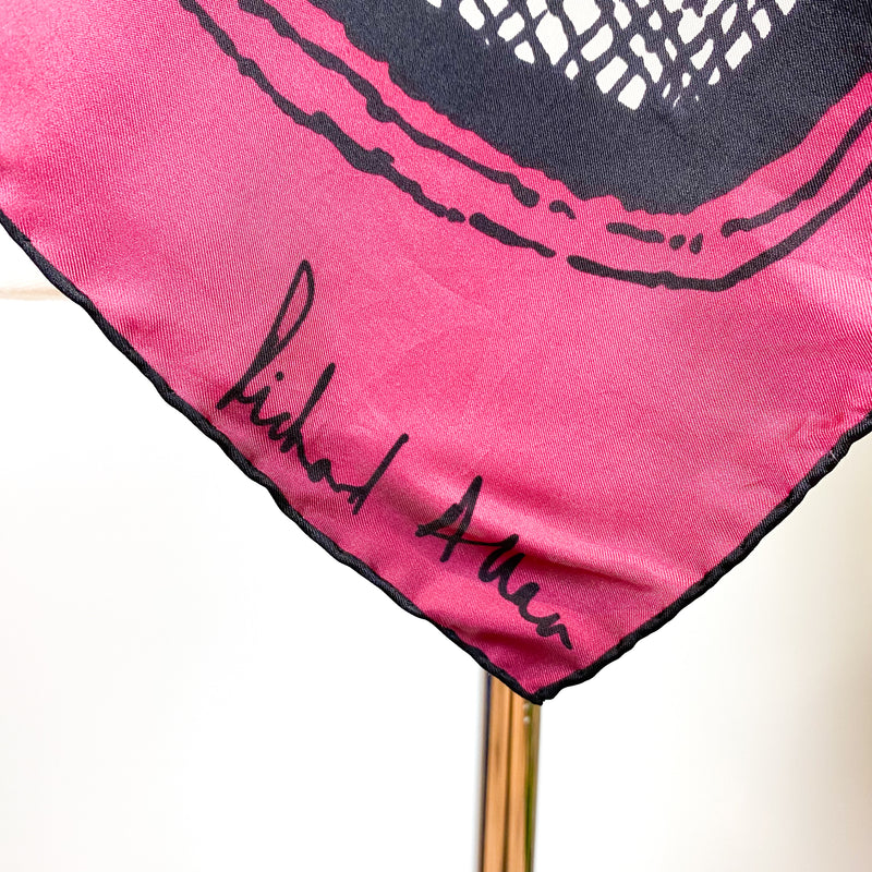 Large Richard Allan Abstract Silk Scarf – NEARLY NEW CASHMERE CO.