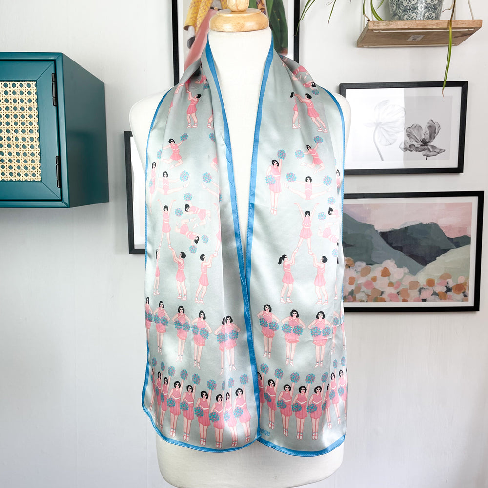 Boxed Karen Mabon Cheerleader Long Silk Scarf