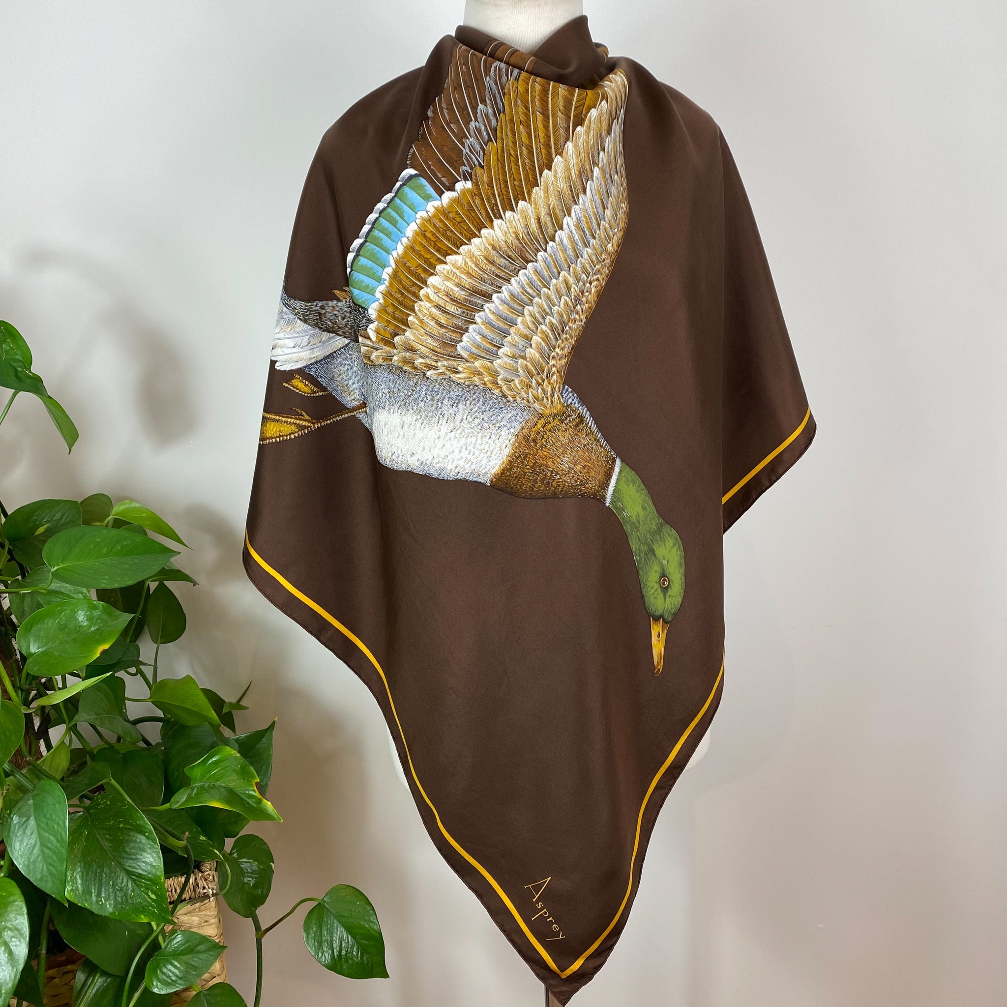 Brand New Boxed Asprey Silk Scarf