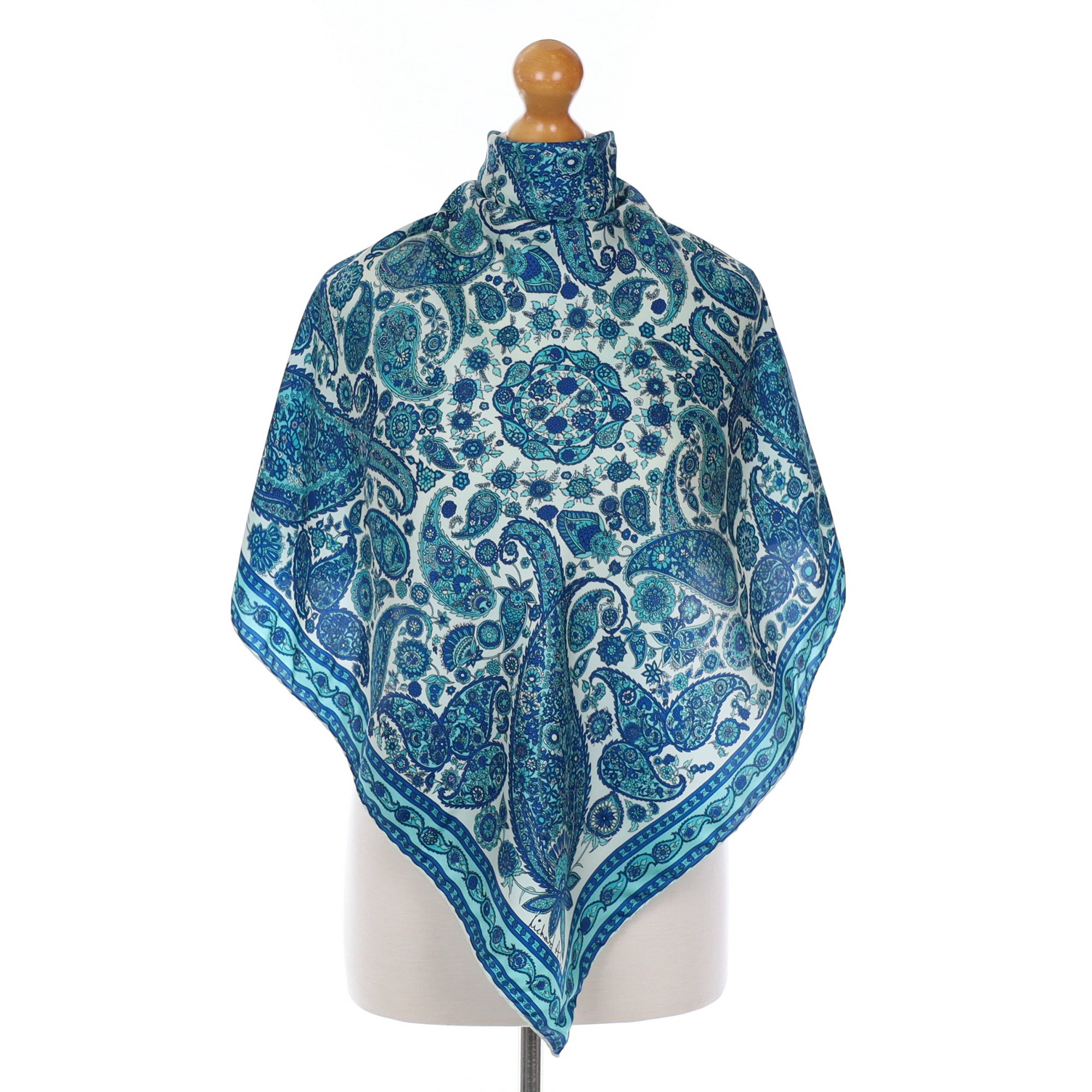 70’s Richard Allan Paisley Silk Scarf