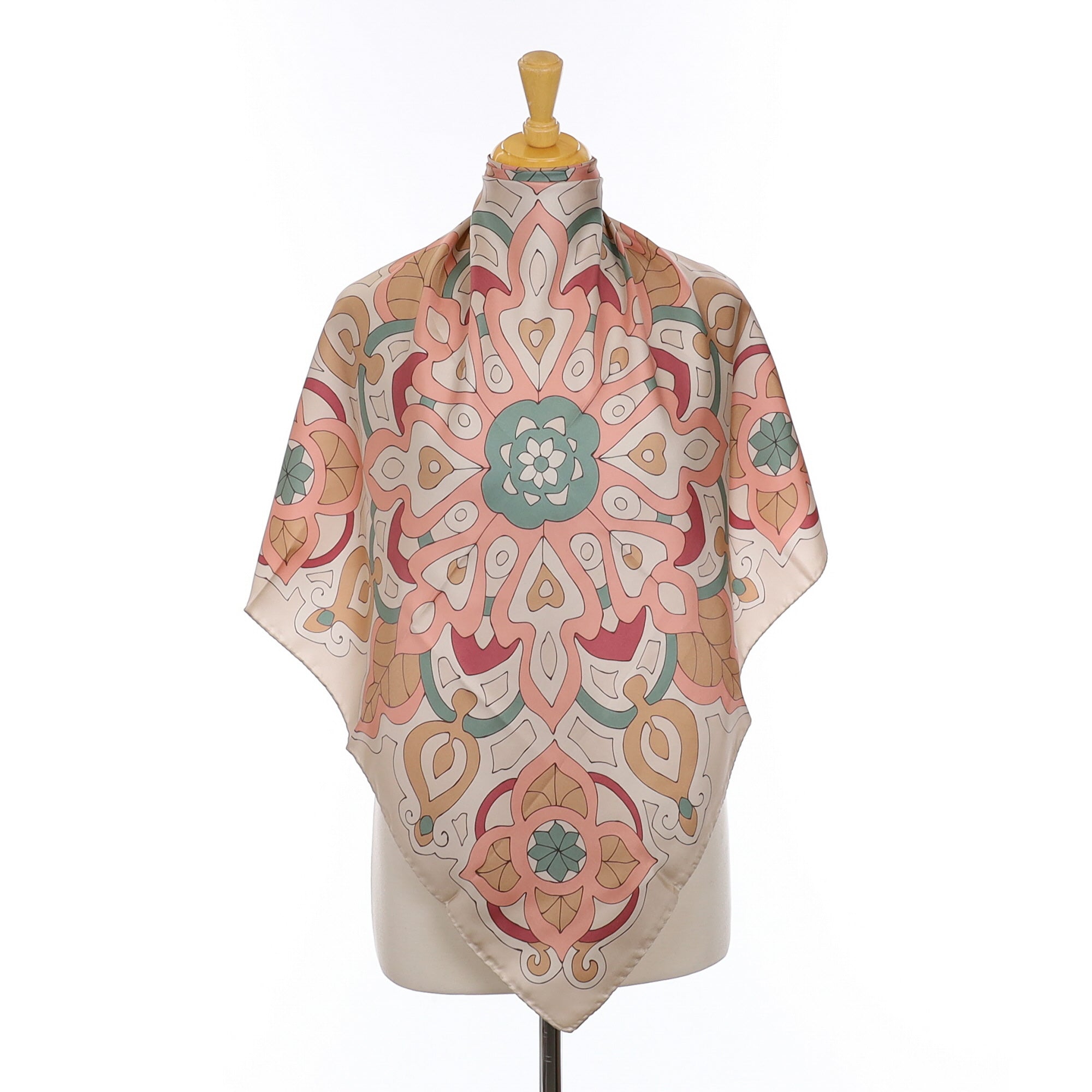 Contemporary Design Pastel Silk Scarf