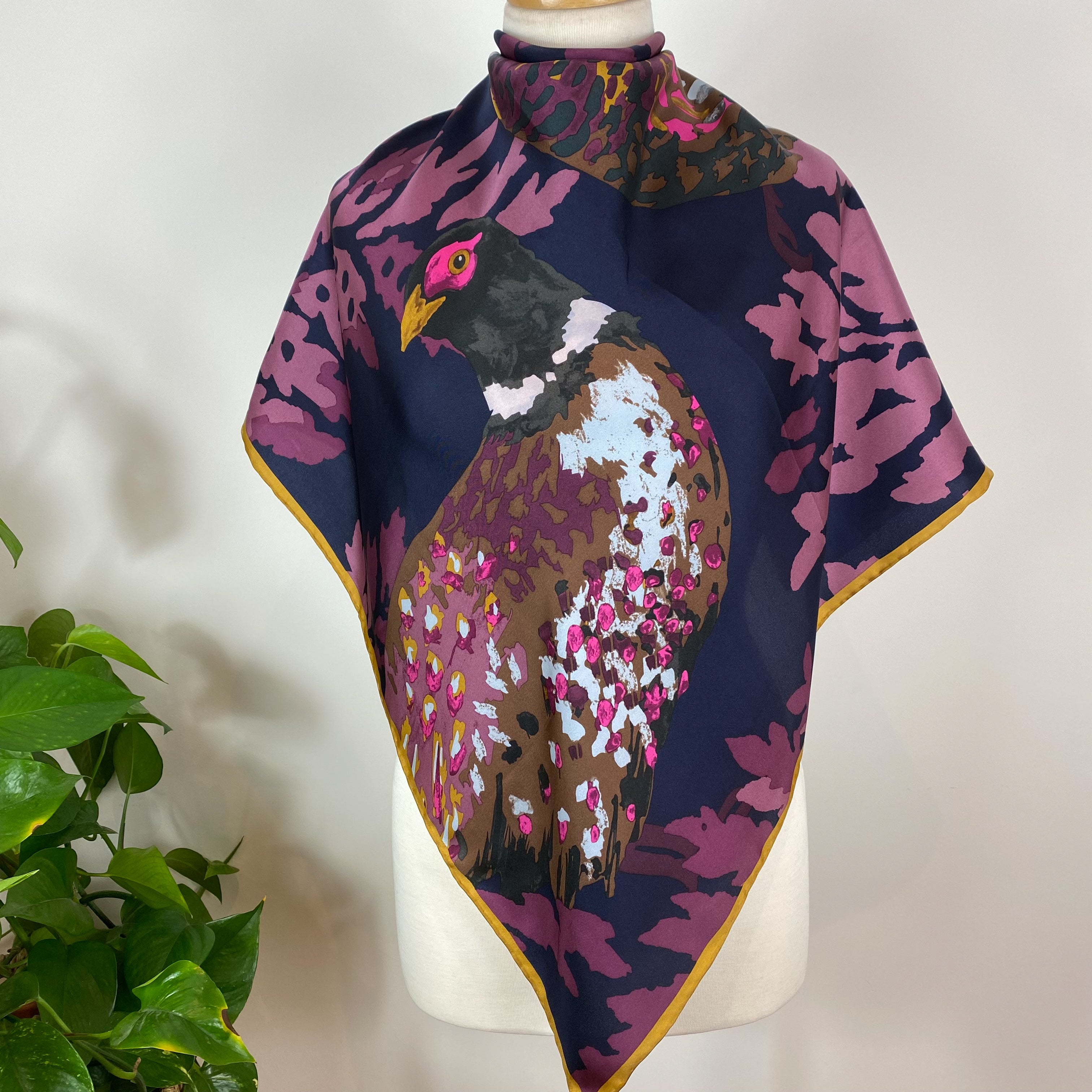 Joules Pheasant Design Silk Scarf – NEARLY NEW CASHMERE CO.