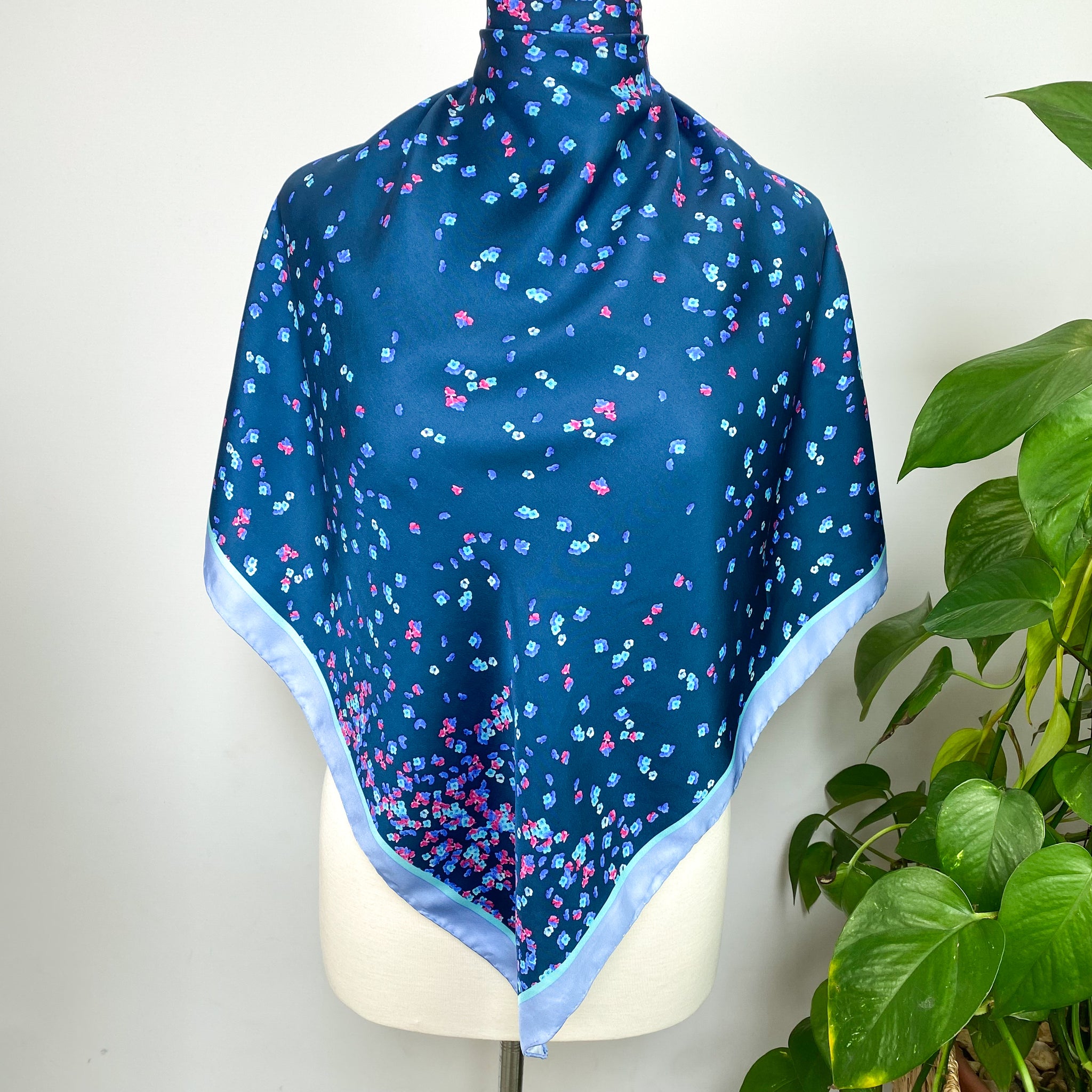 Brand New Cacharel Paris Floral Design Silk Scarf