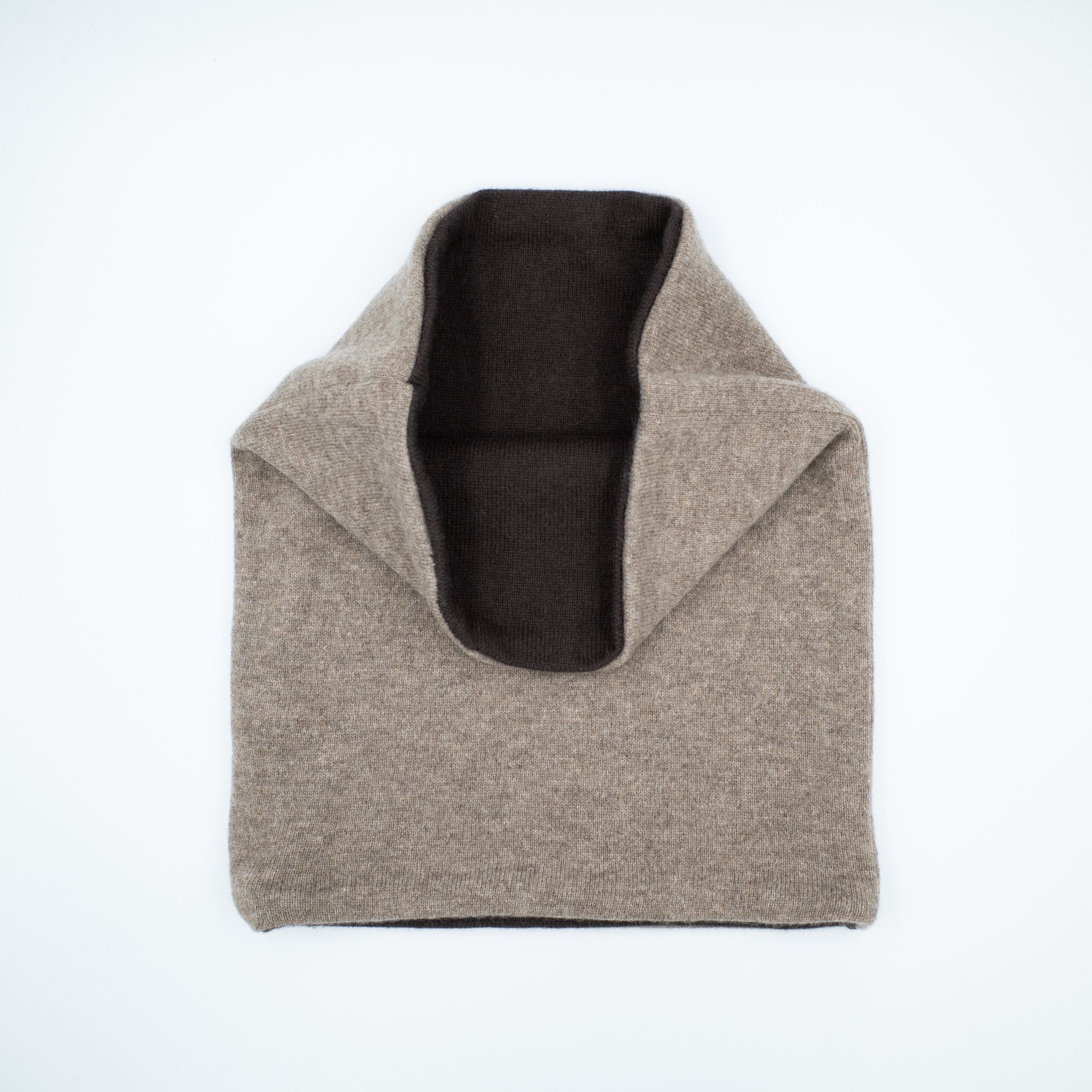 Dark and Mocha Brown Luxury Double Layered Snood