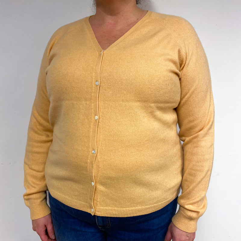 Canary Yellow Cashmere Cardigan Extra Large – NEARLY NEW CASHMERE CO.