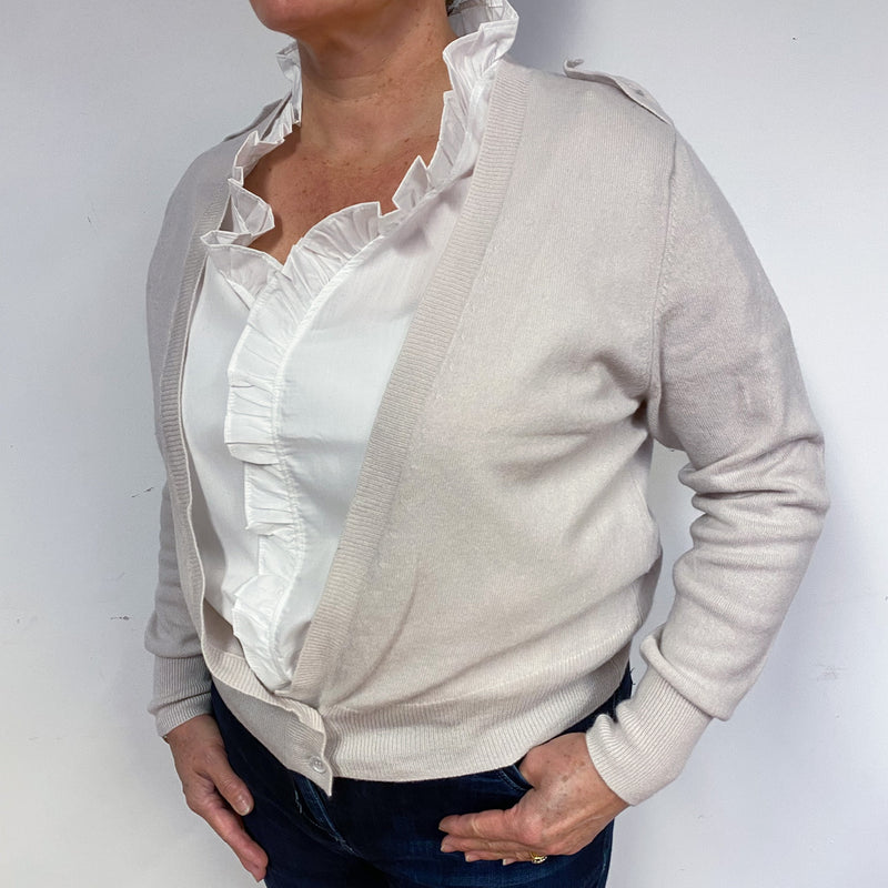 Alabaster Cream Cashmere Cardigan Large – NEARLY NEW CASHMERE CO.