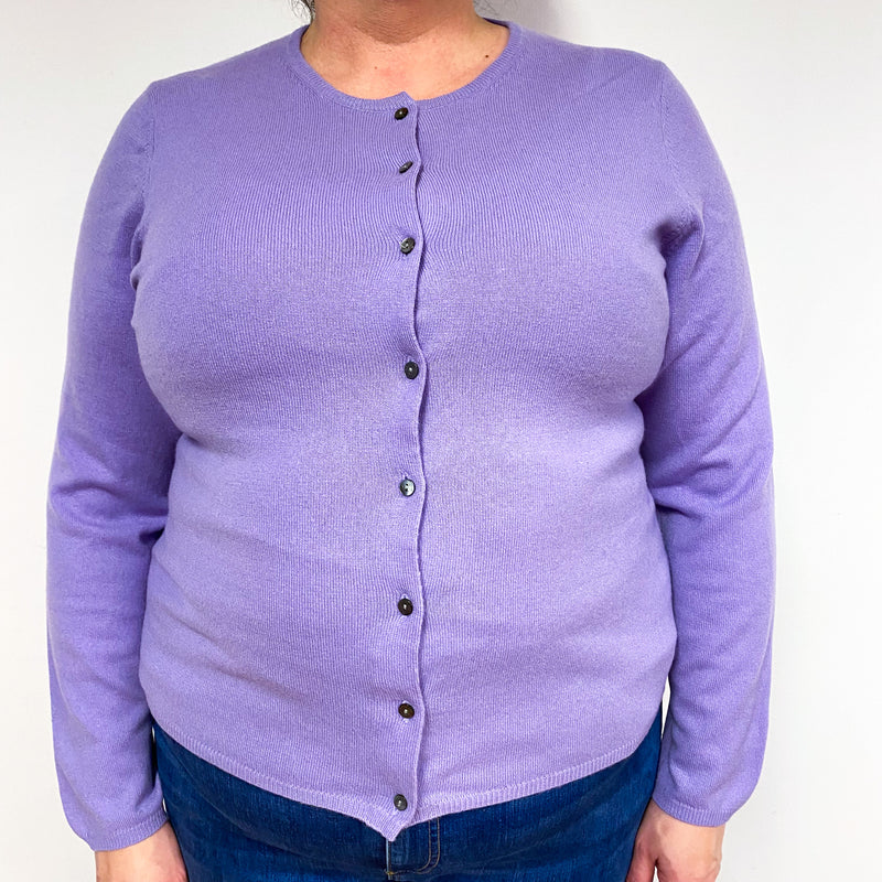 Periwinkle Purple Cashmere Cardigan Extra Large – NEARLY NEW CASHMERE CO.