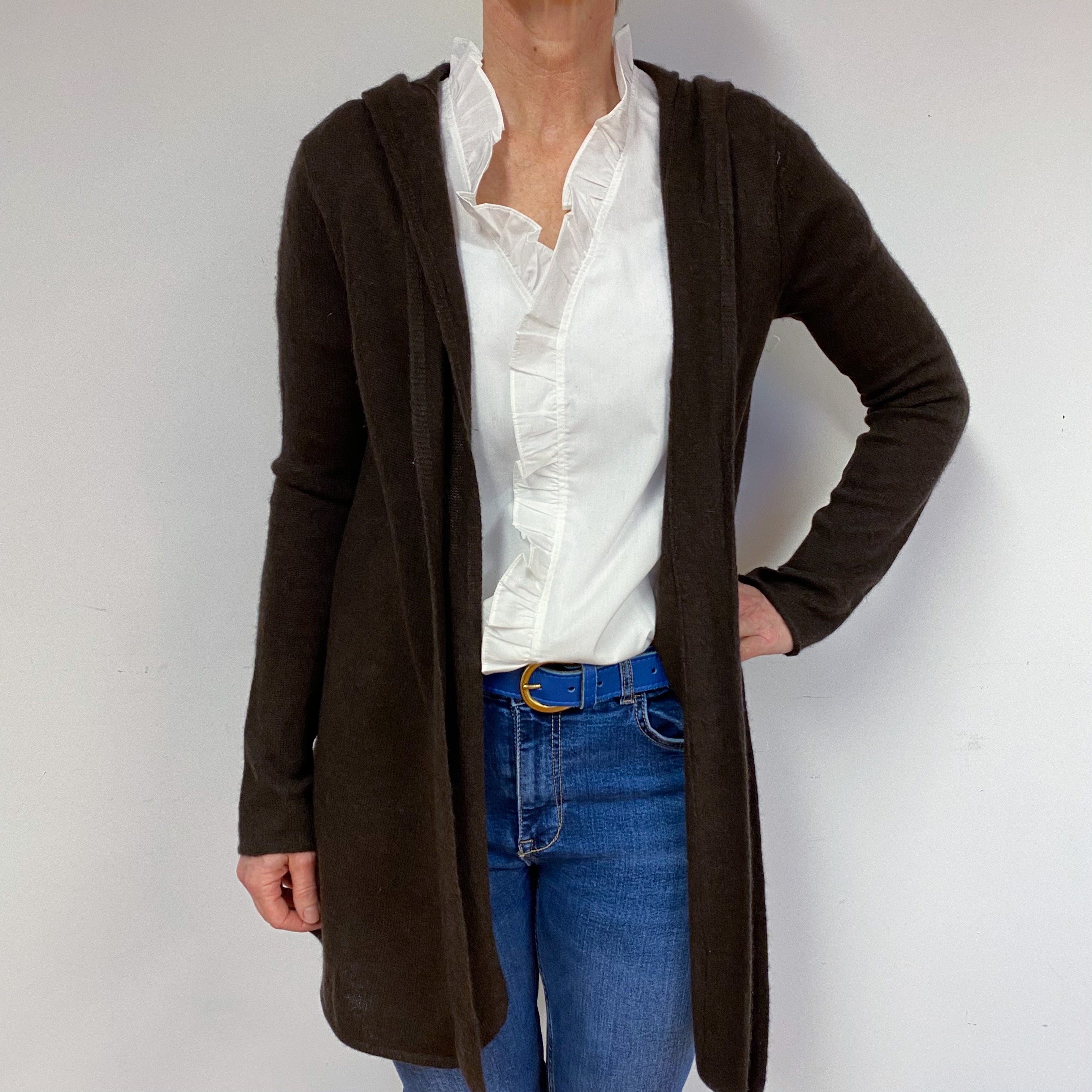 Chocolate Brown Cashmere Cardigan Medium – NEARLY NEW CASHMERE CO.