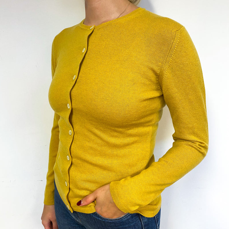Brand New Scottish Mustard Yellow Crew Neck Cardigan Small – NEARLY NEW ...