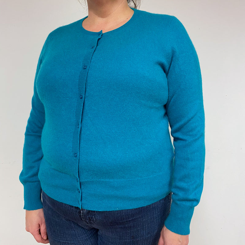 Deep Turquoise Green Cashmere Cardigan Extra Large – NEARLY NEW ...